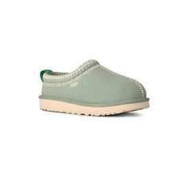 UGG Australia Hausschuh UGG "TASMAN MEADOW", Damen, Gr. 10 (41), hellgr&uuml;n, Textil, Veloursleder, ethno, Schuhe Hausschuh, Clogs, Schlupfschuh, Slipper mit Anziehlasche