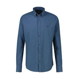 Langarmhemd Lerros "Oxfordhemd in &Uuml;bergr&ouml;ssen", Herren, Gr. 5XL, extraweit, storm blau, 98% Baumwolle, 2% Elasthan, Hemden