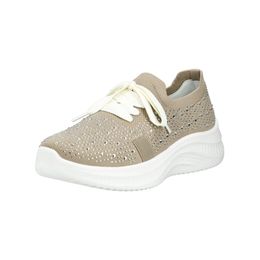Sneaker Ara "Ara Sneaker Textil", Damen, Gr. 37,5, silber, Textil, Schuhe Sneaker