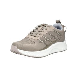 Sneaker Ara "Ara Sneaker Textil", Herren, Gr. 42, beige, silber, Textil, Schuhe Sneaker