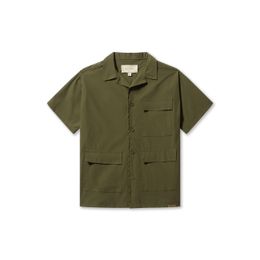 Kurzarmhemd PAS DE MONACO "Pas De Monaco UTILITY SHIRT", Herren, Gr. L, US-Gr&ouml;&szlig;en, khaki, 100% Nylon, mehrfarbig, normal, ohne Ausschnitt, Hemden