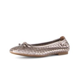 Ballerina Gabor "Eleganter Ballerina", Damen, Gr. 38, beige, Schuhe Ballerina