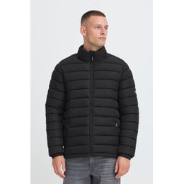 Steppjacke Blend "BHelax", Herren, Gr. M, schwarz, 100% Polyester, unifarben, normal normal, hoch geschlossener Ausschnitt, elastischer Bund, Jacken Steppjacke, Schicke Steppjacke mit Rei&szlig;verschlusstaschen