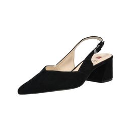 H&ouml;gl Slingpumps H&Ouml;GL "H&ouml;gl Pumps Veloursleder", Damen, Gr. 38,5, schwarz, Veloursleder, Schuhe Slingpumps