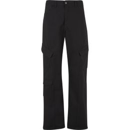 Cargohose Karl Kani "Karl Kani OG K Slanted Pocket Cargo Pants", Herren, Gr. L, US-Gr&ouml;&szlig;en, schwarz, 100% Baumwolle, unifarben, normal, Hosen Cargohose