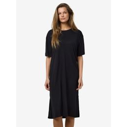 Maxikleid Noisy may "NMMAYDEN 2/4 DRESS NOOS", Damen, Gr. M, N-Gr, schwarz detail:plain, Obermaterial: 65% Polyester, 35% Viskose, unifarben, loose fit kn&ouml;chellang, Rundhals, Kleider Maxikleid