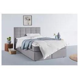Boxbett Home Affaire "Ovalo auch in &Uuml;berl&auml;nge erh&auml;ltlich", grau, B:154cm L:210cm, Komplettbetten, Boxspringbett, wahlweise mit Bettkasten, in H2, H3 & H4 erh&auml;ltlich, Topseller