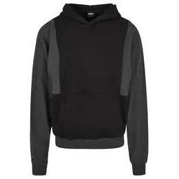 Kapuzenpullover Urban Classics "Urban Classics Herren Cut On Sleeve Hoody", Herren, Gr. S, schwarz, charcoal, 65% Baumwolle, 35% Polyester, mehrfarbig, oversize, ohne Ausschnitt, Pullover Kapuzenpullover
