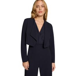 Jackenblazer Zero "Damen offener Style", Damen, Gr. 40, hydrangea, Jersey, Obermaterial: 5% Elasthan, 50% Polyester, 45% Polyester. F&uuml;llung:, unifarben, festlich, figurbetont kurz, eng, Blazer, Plain/ohne Details