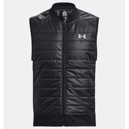 Steppweste Under Armour "UA LAUNCH INSULATED VEST", Herren, Gr. XXL, schwarz,, reflective, Obermaterial: 100% Polyester. Futter: 100% Polyester. Wattierung: 100% Polyester, Westen Steppweste, mit Wattierung, leicht gef&uuml;ttert, Sportmode-Stil