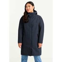 Funktionsmantel Jack Wolfskin "ONERA 2L COAT W", Damen, Gr. L (42/44), schwarznavy, Obermaterial: 100% POLYESTER; Futter: 100% POLYESTER, M&auml;ntel