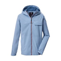 Funktionsjacke Killtec "KOS 125 BYS JCKT", Jungen, Gr. 152, hellblau, Obermaterial: 100% Polyester;Futter: 100% Polyester, Jacken Funktionsjacke, Wind- und wasserdicht, verschwei&szlig;te N&auml;hte, Teflon EcoElite&trade;