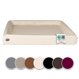 SABRO Hundebett KUDDE Kunstleder creme/ beige 1 m, 1,2 m