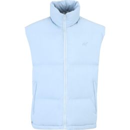 Jerseyweste DEF "DEF Unisex DEF Puffer Vest", Herren, Gr. L, blau, 100% Polyester, Westen