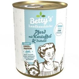 Betty's Landhausk&uuml;che Pferd & Kartoffel & Distel&ouml;l 6x400 g