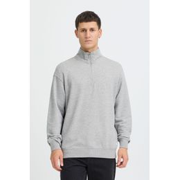 Longpullover Blend "BHBriso", Herren, Gr. L, stone mix, Sweatware, 60% Baumwolle, 40% Polyester, unifarben, normal normal, hoch geschlossener Ausschnitt, Pullover Longpullover, Klassischer Sweat-Troyer
