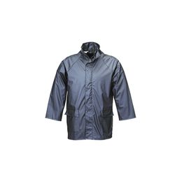 Regenjacke TERRAX WORKWEAR "Bekleidung 0463-7400 PU-Stretch", Herren, Gr. 4XL, blau, Jacken Regenjacke