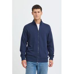 Sweatjacke Blend "BHBrise", Herren, Gr. M, marineblaus, Sweatware, 60% Baumwolle, 40% Polyester, unifarben, normal normal, hoch geschlossener Ausschnitt, elastischer Bund, Sweatjacken Sweatjacke, Basic Sweatjacke