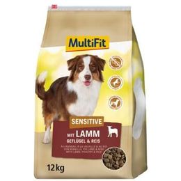 MultiFit Trockenfutter Hund Sensitive Adult mit Lamm, Gefl&uuml;gel & Reis 2x12 kg