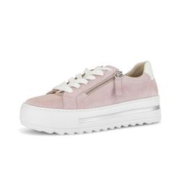 Sneaker Gabor "Sneaker low", Damen, Gr. 37,5, rosa, Schuhe Sneaker