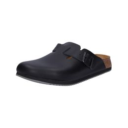 Pantolette Birkenstock "Freizeitschuhe Boston", Damen, Gr. 35, schwarz, Obermaterial: 100% Rindsleder Leather cow., Schuhe Pantolette