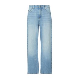 5-Pocket-Jeans comma, Damen, Gr. 38, N-Gr, blau, Denim/Jeans, Obermaterial: 99% Baumwolle, 1% Elasthan, unifarben, bequem lang, Jeans 5-Pocket-Jeans, mit Stretch