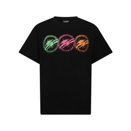 T-Shirt Plein Sport "Round Neck T-Shirt Multicolor Scratch", Jungen, Gr. XXL, 02, schwarz, Obermaterial: 100% Baumwolle, Shirts T-Shirt