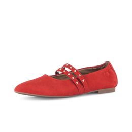 Ballerina Gabor "Eleganter Ballerina", Damen, Gr. 35,5, rot, Schuhe Ballerina