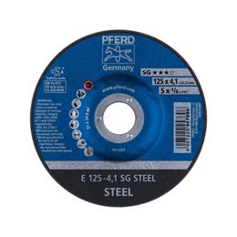 Pferd TOOLS Schruppscheibe E 125x4,1x22,23 mm Leistungslinie SG STEEL f&uuml;r Stahl (62212426)