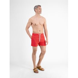 Badeshorts Lerros "Herren Beach-Shorts mit Innenhose", Herren, Gr. M, Normalgr&ouml;&szlig;en, urban rot, 100% Nylon, Badehosen Badeshorts