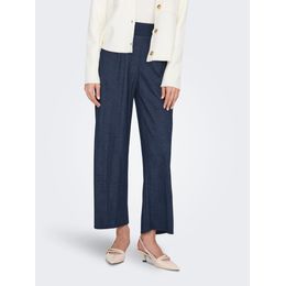 Jacqueline de Yong Jerseyhose JDY "JDYBIRDIE GEGGO LONG PANT JRS", Damen, Gr. S (36), L&auml;nge 32, schwarz iris detail:melange, Jersey, Obermaterial: 53% Viskose, 47% Nylon, meliert, regular fit normal, Hosen Jerseyhose