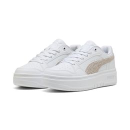 Sneaker Puma "Rebound Femme Low Topcat Sneakers Damen", Damen, Gr. 35,5, wei&szlig; frosted ivory rose latte beige, Obermaterial: Synthetik, Kuhleder, Textil; Futter: Textil; Innensohle: Keine Angabe; Laufsohle: Gummi, Schuhe Sneaker