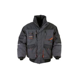 Funktionsjacke Terratrend Job "Bekleidung 4629-6310 TTJ-Pilotenjacke", Herren, Gr. 4XL, grau, Obermaterial: 80% Polyester PES. 20% Baumwolle CO., Jacken Funktionsjacke