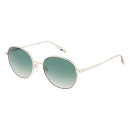 Tom Tailor 675000 | Damen-Sonnenbrille | Fassung: Vollrand, Rund, Metall, Gold | Glasfarbe: Grau