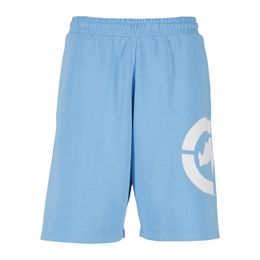 Sweatshorts Ecko Unltd. "Ecko Unltd. Shorts Buzzer", Herren, Gr. L, US-Gr&ouml;&szlig;en, aquarius, 70% Baumwolle, 30% Polyester, loose fit, Hosen Sweatshorts