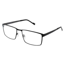 Titanflex Eschenbach 820944 Brille Herren | Fassung: Vollrand, Quadratisch, Schwarz Matt