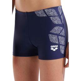 Badehose arena "B arena KIKKO SWIM SHORT", Jungen, Gr. 152 (146), N-Gr, navy, wei&szlig;, Obermaterial: 80% Polyamid, 20% Elasthan, Badehosen Badehose