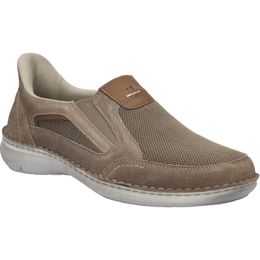 Slipper Josef Seibel "New Anvers 25, sand-kombi", Herren, Gr. 43, beige (sand, kombi), Obermaterial: 80% Rindsleder Leather cow. 20% Textilmaterial TEXMAT., Schuhe Slipper