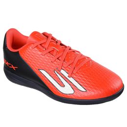 Fu&szlig;ballschuh Skechers "JR YOUTH IC, Skechers Skx_2 Jr Youth Ic", M&auml;dchen, Gr. 37, rdbk rot, schwarz, Lederimitat, Schuhe Fu&szlig;ballschuh, Indoor Court Schuh mit leichter Skechers Move Foam&trade;-D&auml;mpfung
