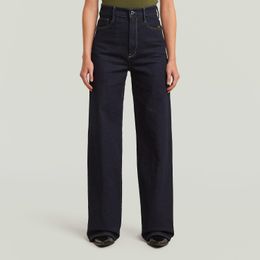 G-Star Raw Straight-Jeans G-STAR "Strace Straight Wmn", Damen, Gr. 26, L&auml;nge 30, rinsed, Denim/Jeans, Obermaterial: 99% Baumwolle, 1% Elasthan, straight fit normal, Jeans Straight-Jeans, im 5-Pocket-Stil