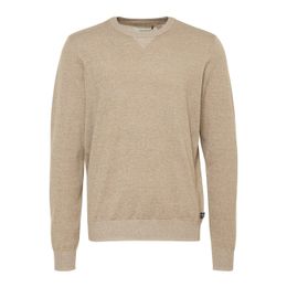 Longpullover Blend "Sweatshirt BHBruton", Herren, Gr. S, beige (cornstalk), Obermaterial: 100% Polyester PES., Sweatshirts Longpullover