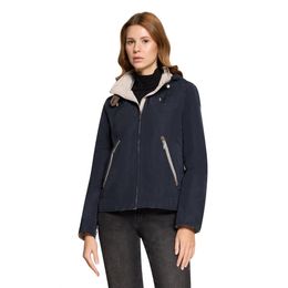 Outdoorjacke Gil Bret, Damen, Gr. 40, deep navy, Web, Obermaterial: 100% Polyester, unifarben, regular fit normal, Jacken Outdoorjacke, mit Kapuze