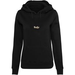 Kapuzensweatshirt MISS TEE "Miss Tee Damen BadGirl Bang Hoody", Damen, Gr. L, schwarz, 65% Baumwolle, 35% Polyester, bedruckt, Sweatshirts