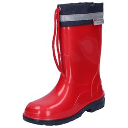 Gummistiefel Bockstiegel "Regenstiefel Kim", M&auml;dchen, Gr. 25, rot, Obermaterial: 100% PVC PVC., Schuhe Gummistiefel