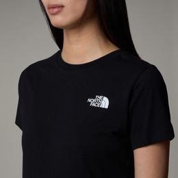 T-Shirt The North Face "Redbox T-Shirt f&uuml;r Damen", Damen, Gr. M, schwarz (tnf schwarz), Obermaterial: 100% Baumwolle, Rundhals, Shirts T-Shirt, sportlicher Stil, Kurzarm, aus 100% Baumwolle