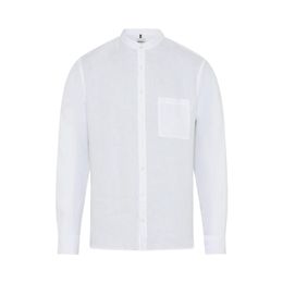 Leinenhemd Brax "Style Herrenhemd", Herren, Gr. XXL, Normalgr&ouml;&szlig;en, wei&szlig;, Web, 100% Leinen, Hemden