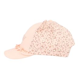 Baseball Cap MaxiMo, M&auml;dchen, Gr. 47/49, rosa, Baumwolle, gemustert, Caps, mit Animal-Print, mit &Ouml;hrchen, mit 3D-Stickerei, Baumwolle