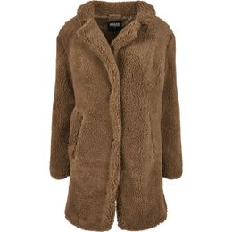 Parka Urban Classics "Urban Classics Damen Ladies Oversized Sherpa Coat", Damen, Gr. L, midground, 100% Polyester, unifarben, oversize, amerikanischer Ausschnitt, Jacken Parka