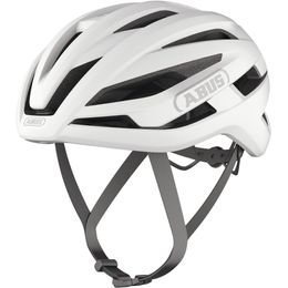 Fahrradhelm Abus "STORMCHASER ACE" Gr. L, wei&szlig; (polar wei&szlig;), Helme, L Kopfumfang: 57cm - 61cm