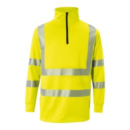 K&Uuml;BLER WORKWEAR Zip-Sweatshirt REFLECTIQ PSA 2 warngelb Form 5146 Gr&ouml;&szlig;e XS ; K&uuml;bler Workwear (5146 8405-34-XS)